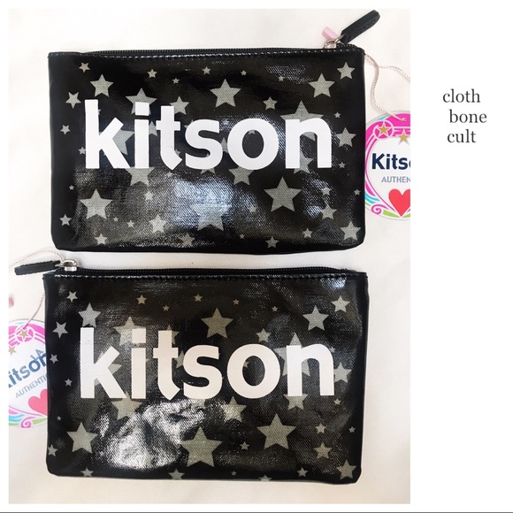 kitson | Bags | Nwt Kitson Los Angeles Coated Canvas Zip Pouch | Poshmark
